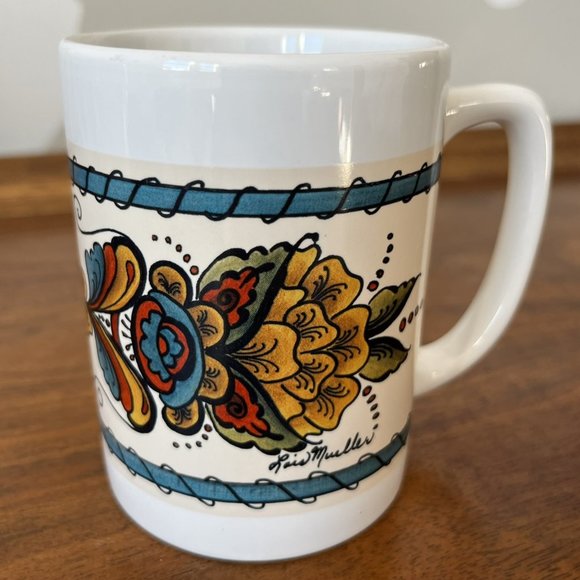 Bergquist Imports | Dining | Vintage Norwegian Rosemaling Mug Bergquist ...
